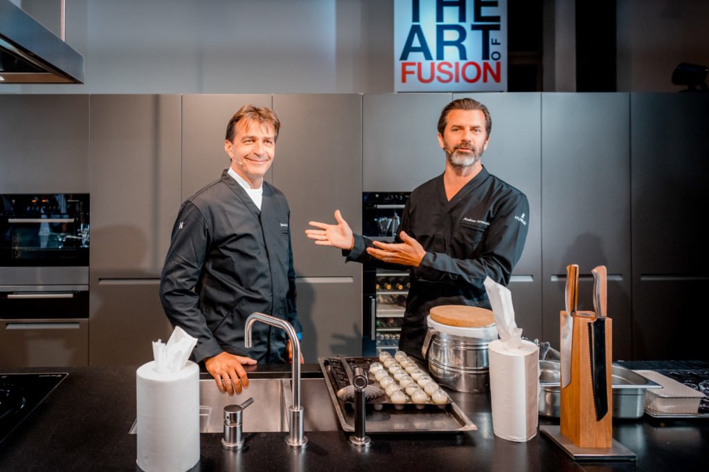 Live cooking with the 2 three Michelin star Chefs and Hublot ...
